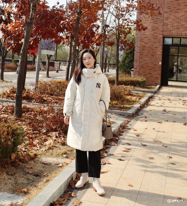 여자롱패딩 엠엘비 여성 점퍼 후기 트렌디한 겨울코디 브랜드 네이버 블로그