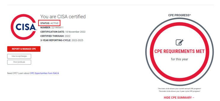 [CISA] CISA 예비합격 후 경력증명 완료 : 네이버 블로그