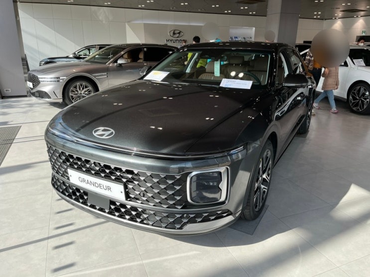 그랜저 GN7 신형 프리미엄 녹턴그레이 메탈릭 실물 후기 : 네이버 블로그