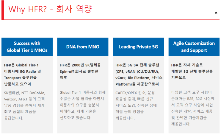 HFR의 5G 특화망 솔루션 : 네이버 블로그