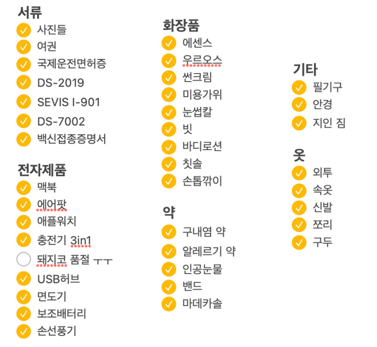 미국 인턴 캐리어 짐싸기 비행기 보조배터리 전기면도기 가위 네이버 블로그