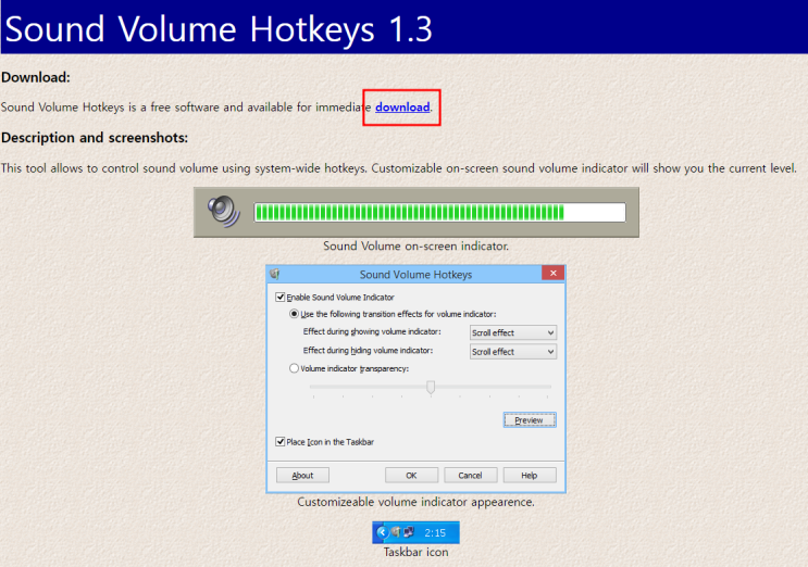 윈도우 10 단축키로 볼륨 조절(Sound Volume Hotkeys 1.3) : 네이버 블로그