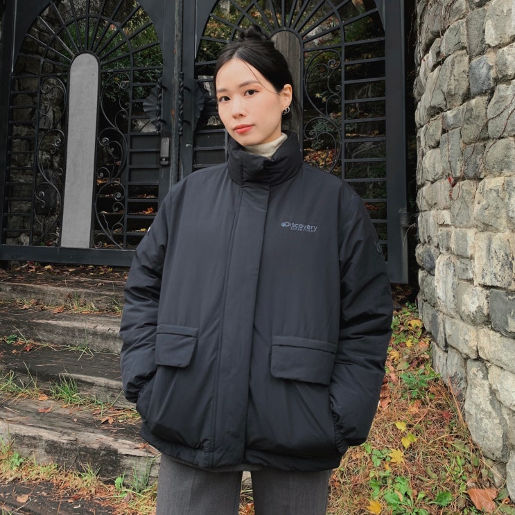 리버시블 디스커버리 숏패딩 양면으로 입는 여성패딩 겨울 아우터 추천 네이버 블로그