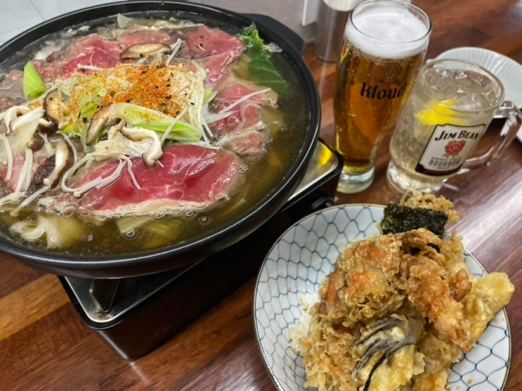 상암 맛집 디지털미디어시티역 맛집마포 맛집 시그니처키친 이자카야상암에 이렇게 맛있는 텐동집이 술안주로 소고기나베까지