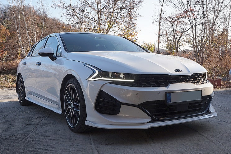 K5 DL3 스노우화이트펄(SWP) 풀바디킷 장착 로드런스 : 네이버 블로그