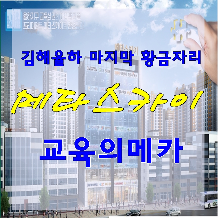 율하상가분양 김해 율하 황금자리 마지막남은 자리에 에듀빌딩 분양 교육수요 넘치는 율하에 투자하세요~ 율하 메타 스카이 김해