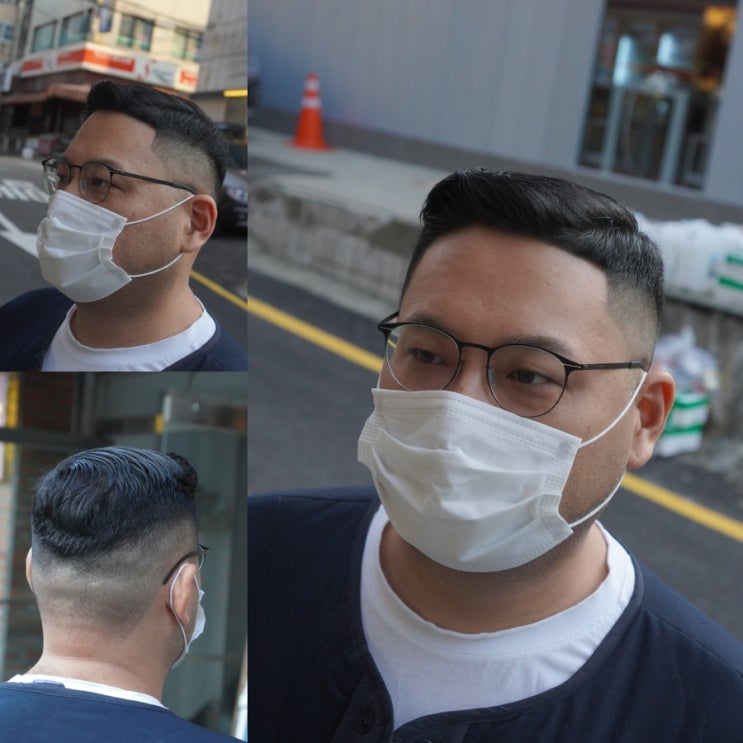 천호 바버샵 남자머리 추천 박서준 머리 사이드파트 네이버 블로그