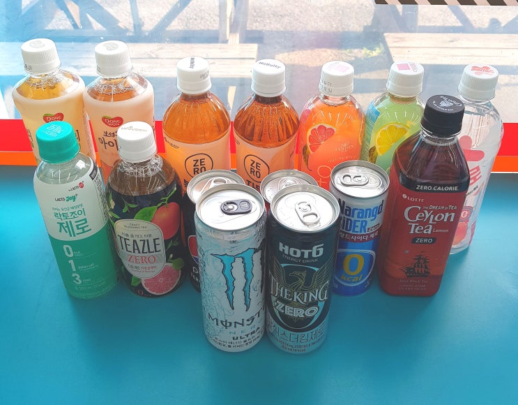 편의점 음료 추천 제로칼로리 음료 맛 가격 성분 비교 분석 지에스25 제로 당 네이버 블로그