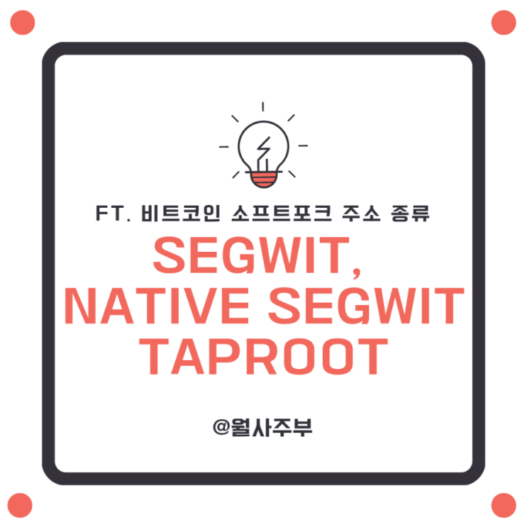 비트코인 소프트포크 주소 종류: Legacy, Segwit, Native segwit, Taproot : 네이버 블로그
