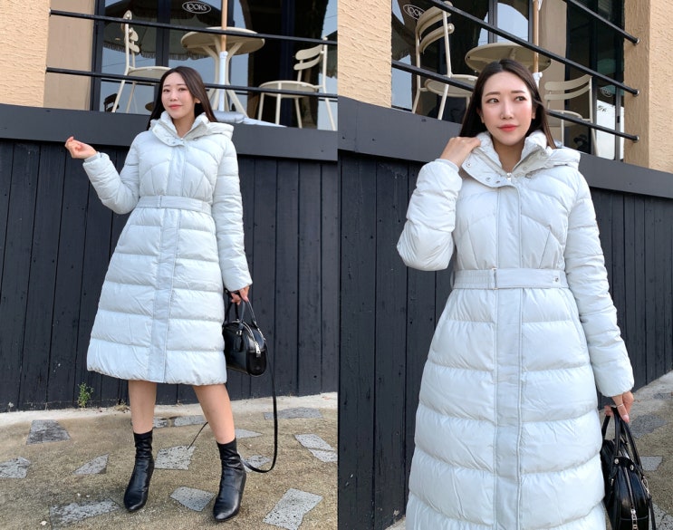 여성 롱패딩 요즘 트렌드 담은 게스 페더라이트 수지패딩 어때 네이버 블로그