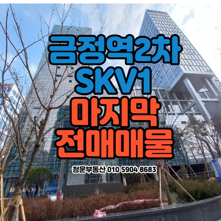 [금정역 2차 SKV1 전매] 역세권 평당 1000만원이하 마지막 현장 : 네이버 블로그