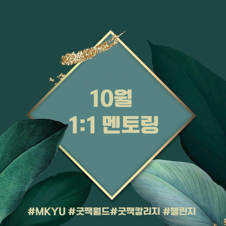 MKYU 멘토링 10월24일 오픈 : 네이버 블로그