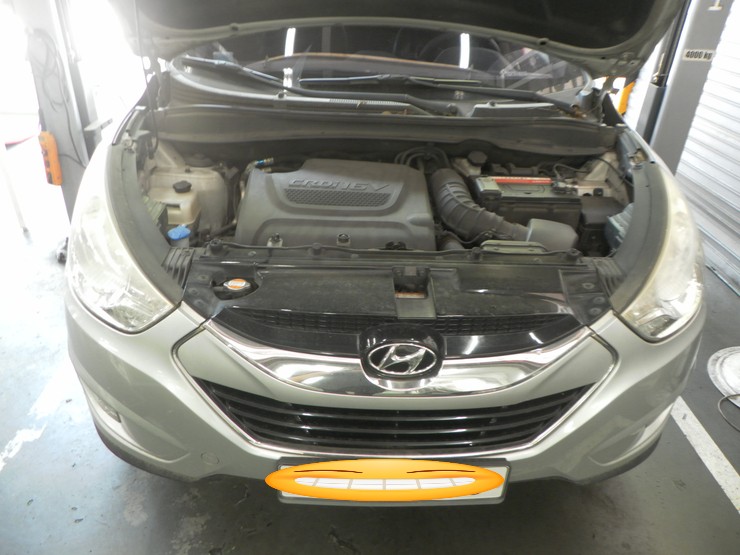 투싼 Ix 댐퍼풀리파손 배터리경고등 핸들무거움 타는냄새 벨트소음 팬벨트세트 워터펌프 냉각수 부동액 대구 달서구 스피드메이트