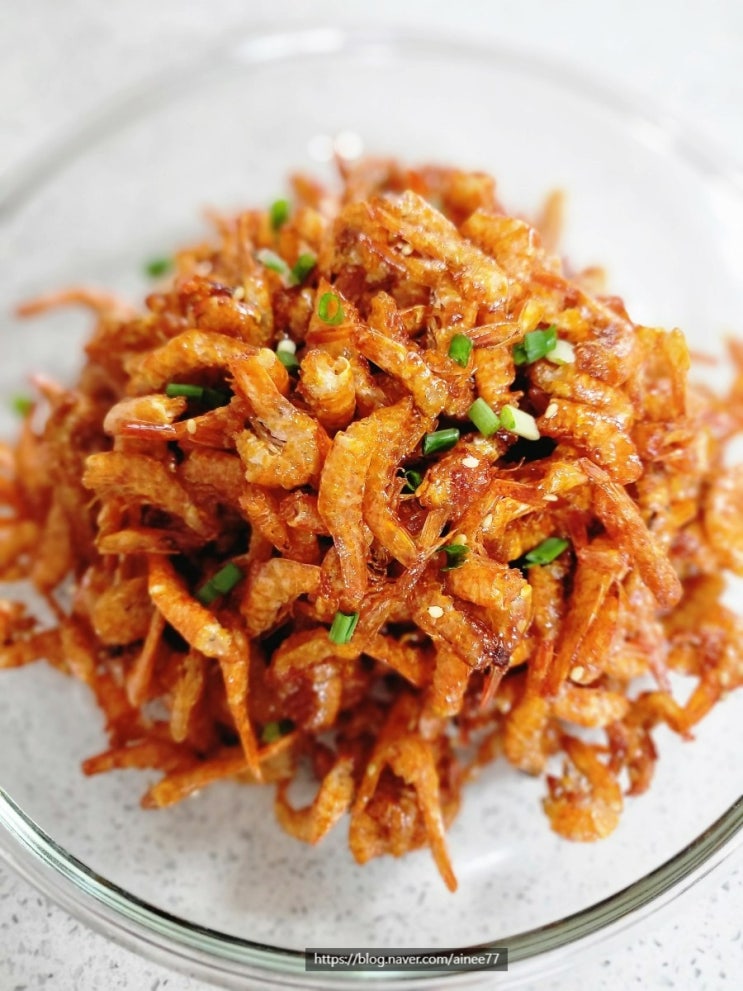 건새우볶음 건새우요리 마른반찬 도시락반찬 볶음요리 맥주안주 마른안주 초간단 초스피드 반찬 칼슘 타우린 풍부 네이버 블로그