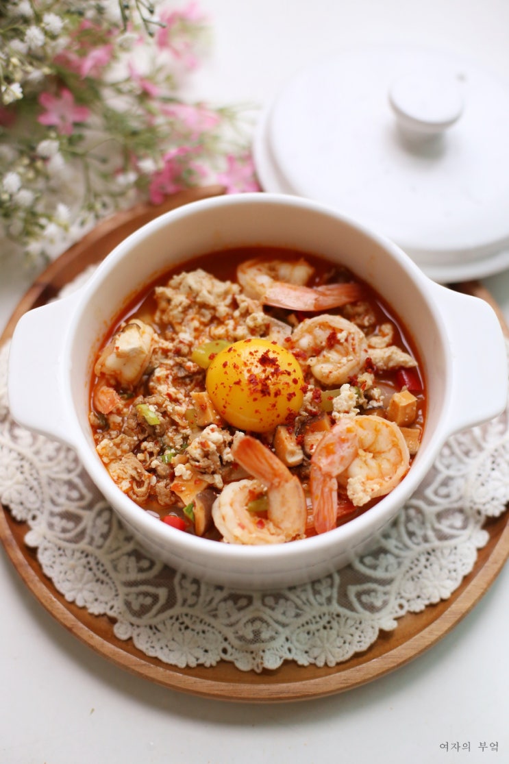 소고기 순두부찌개 끓이는법 재료 얼큰 두부찌개 차돌박이 순두부찌개 레시피 양념 순두부 요리 네이버 블로그