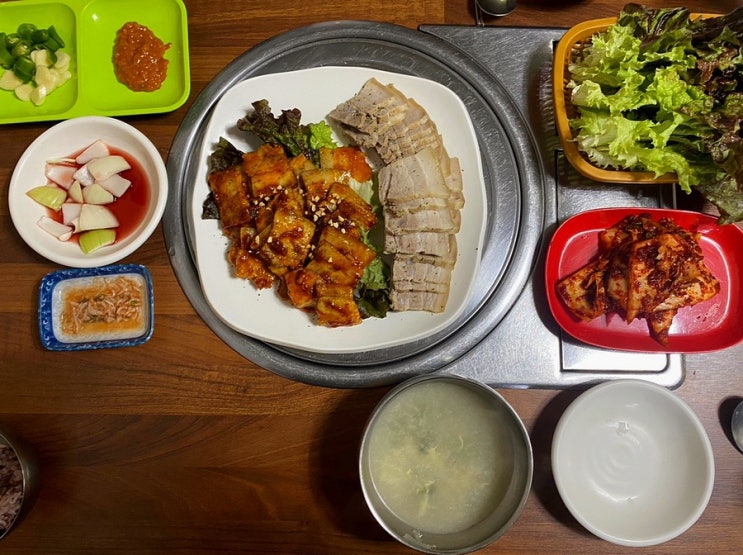 푸짐한 오겹살 보쌈과 쟁반국수 맛 볼 수 있는 대구 대명동 보쌈 최가네 보쌈 두류공원 근처 맛집 네이버 블로그