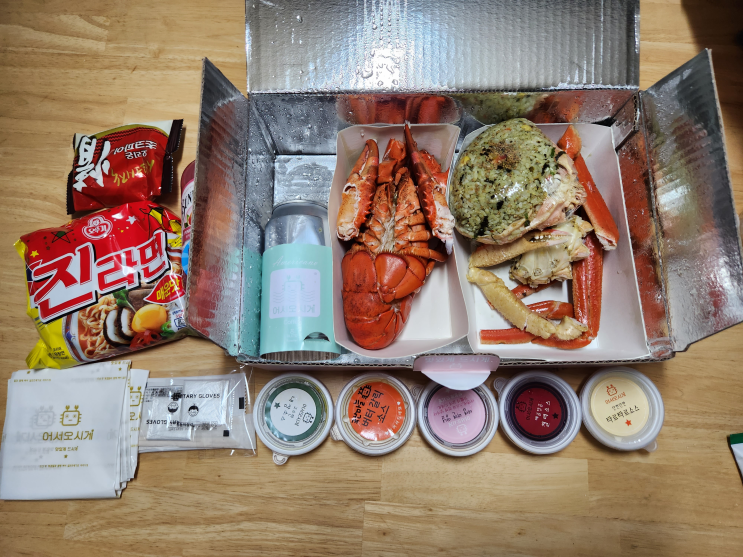 부천 어서오시게 대게 랍스터 세트 포장 신중동역맛집 후기 네이버 블로그