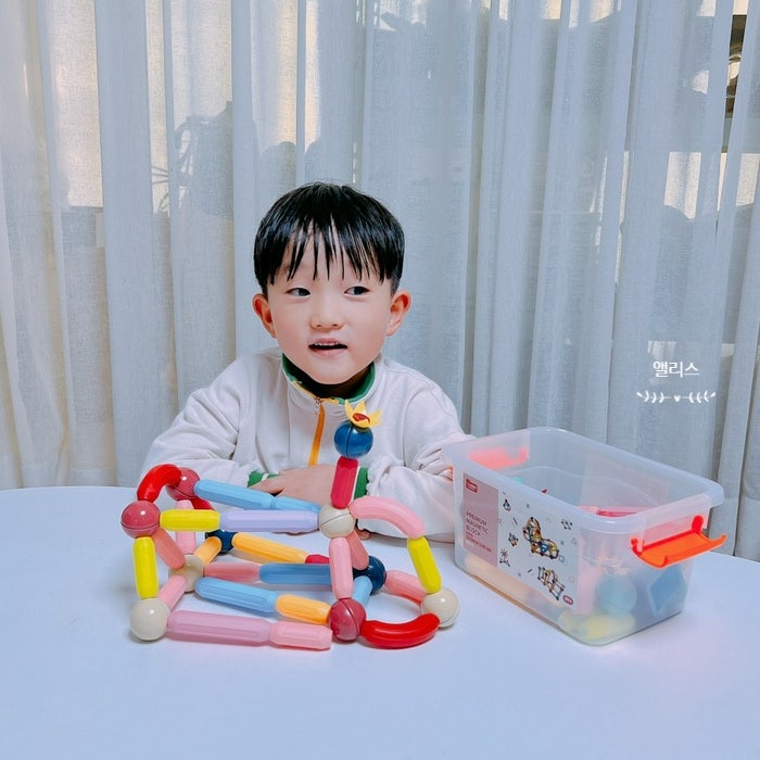 자석장난감 티처스 자석블럭 마그네틱블럭 6세 크리스마스선물 네이버 블로그