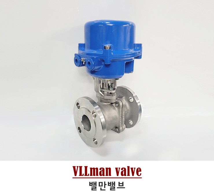 [밸만 VLLman] 방폭 전동 플랜지 볼밸브 50A (Exploxion Protected/Electric actuator ...
