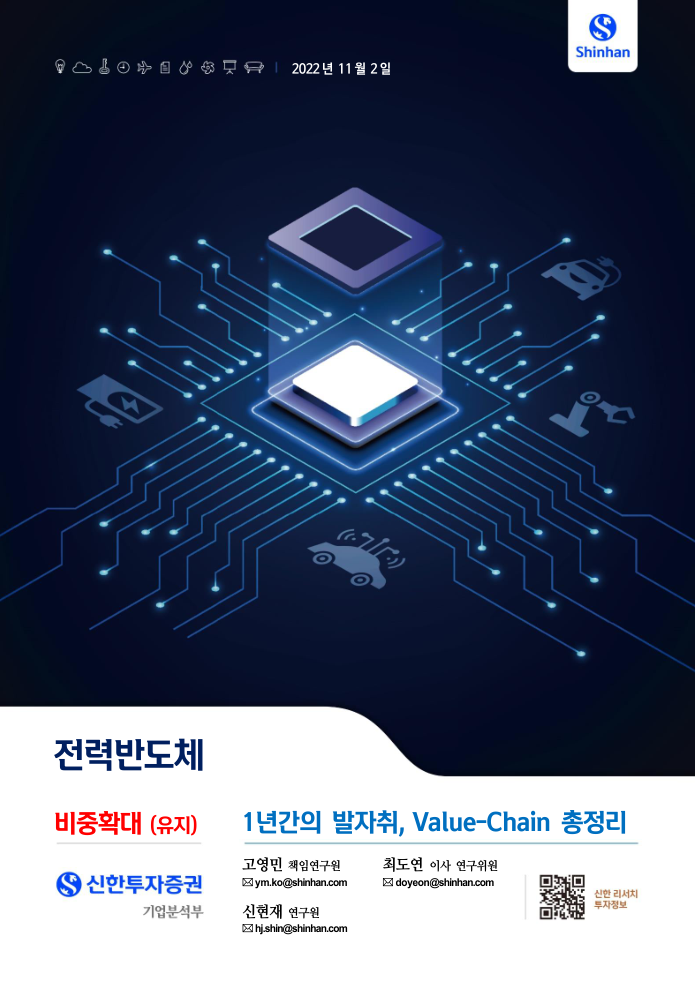 [전력반도체] 리포트 : 1년간의 발자취, Value-Chain 총정리_신한투자증권_고영민, 신현재, 최도연(feat. KEC ...