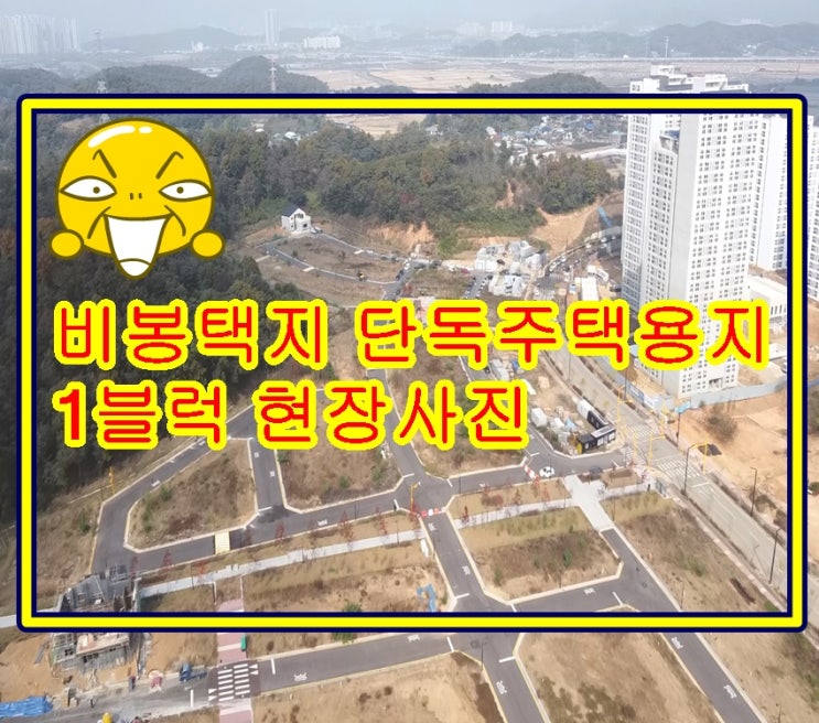 화성비봉지구 단독주택용지 1블럭 분양가격 및 기타정보드론영상 有 네이버 블로그
