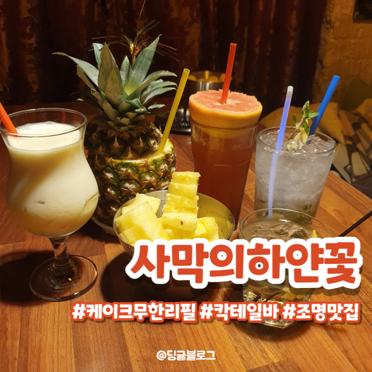 [대전 충남대] 사막의하얀꽃 :: 분위기 좋은 케이크 무한리필 칵테일 바 추천 : 네이버 블로그