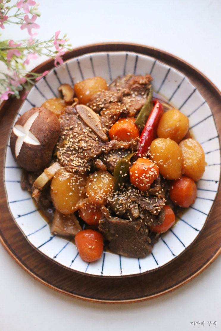 소갈비찜 갈비찜 레시피 백종원 소갈비찜 양념 만들기 La갈비찜 만드는법 생일상차림 메뉴 네이버 블로그