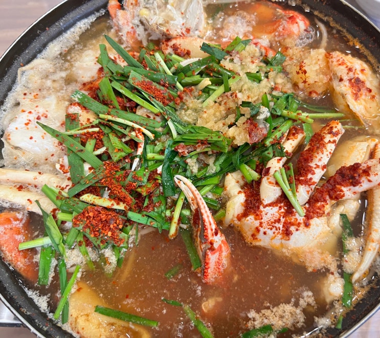 김해장유 맛집 싱싱한 꽃게 한가득 얼큰 칼칼한 왕 꽃게탕 원조황금아구찜 김해율하점 네이버 블로그