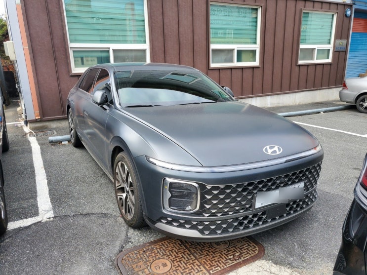 그랜저 gn7 녹턴그레이 매트 실물 : 네이버 블로그