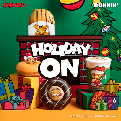 던킨 2022년 12월 신제품, HOLIDAY ON GARFIELD! 던킨 가필드 도넛 : 네이버 블로그