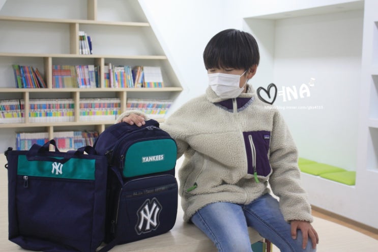 신학기 초등학생책가방 보조가방과 세트인 엠엘비 키즈백팩 네이버 블로그