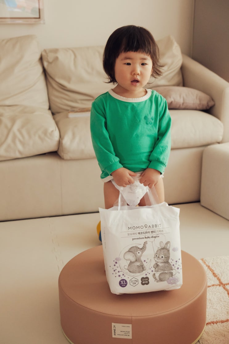 아기기저귀추천 모모래빗 에코드라이 팬티기저귀 흡수력 좋아 밤기저귀로 네이버 블로그