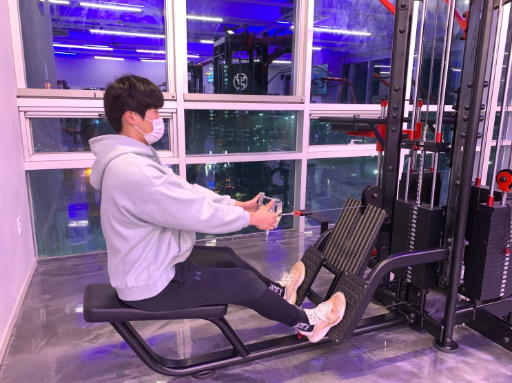 더바디짐 전하점 헬스장 기구 사용법 로우머신 렛플다운하이풀리 시티드 로우 네이버 블로그
