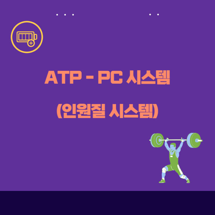 운동생리학 - ATP · PC 시스템(인원질 시스템) : 네이버 블로그