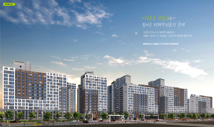 평택고덕 A53블록 신혼희망타운 행복주택 전용면적 55㎡형 평면도 : 네이버 블로그