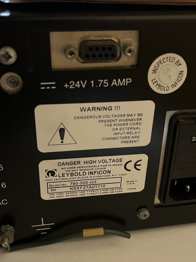 중고 박막증착 콘트롤러 인피콘 Inficon IC/5 Deposition Controller : 네이버 블로그