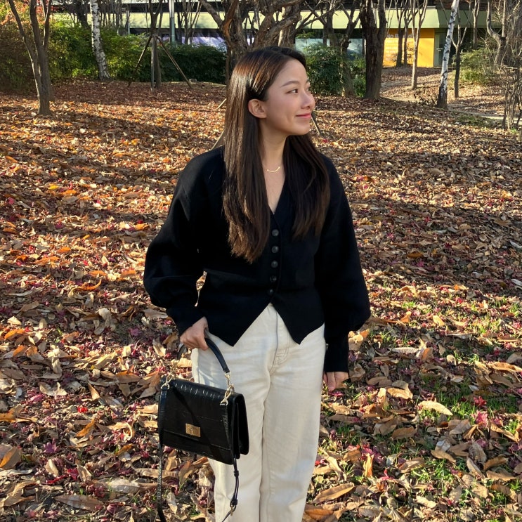 니주르 knizure 여성 니트가디건 :: 브이넥 캐시미어 가디건 단독으로 착용도 예뻐요 : 네이버 블로그