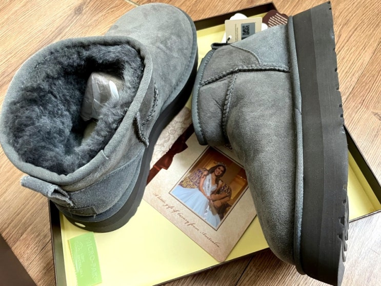 해외직구 Ugg 클래식 플랫폼 울트라 미니 사이즈팁 착샷 ️‍🔥 호주 오즈웨어 첫구매 겨울부츠 내돈내산 네이버 블로그