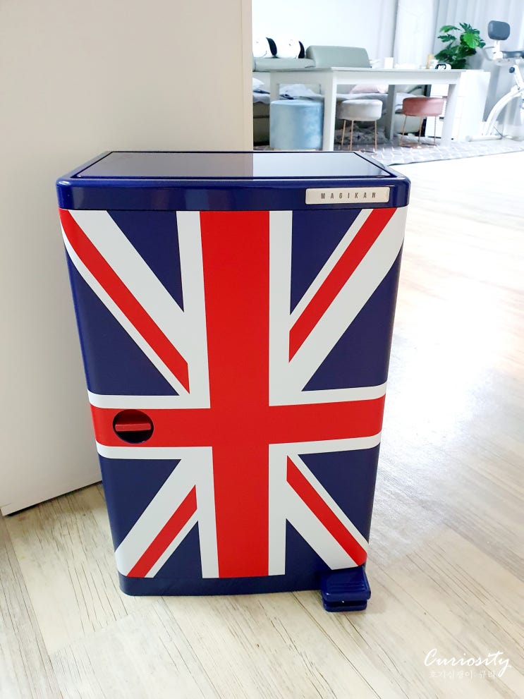 매직캔 휴지통 유니언잭 22리터 M280NBN 사용후기 : 네이버 블로그
