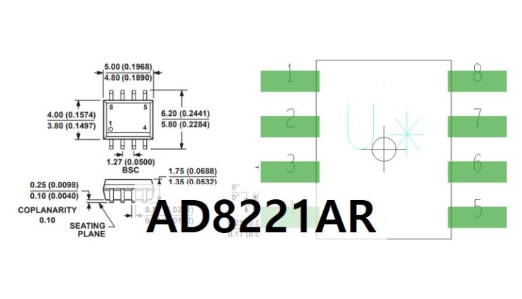 Footprint 문의) AD8221AR 풋프린트 생성 : 네이버 블로그