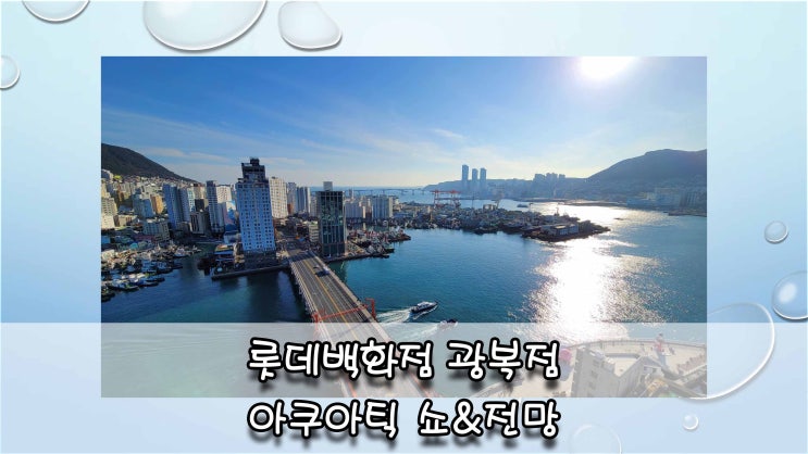 부산 롯데백화점 광복점 아쿠아틱 분수쇼와 옥상정원 전망대 샤롯데 가든 네이버 블로그