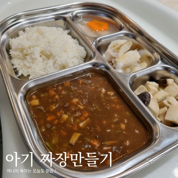 아기 짜장만들기 돌아기식단 일동후디스 가루로 만드는법 네이버 블로그