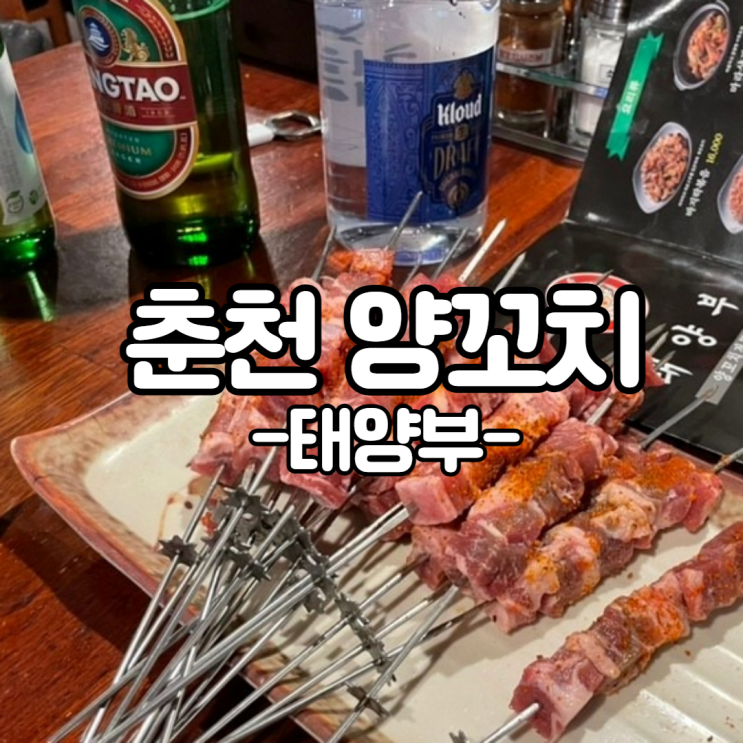 춘천 양꼬치 태양부양꼬치 솔직후기 네이버 블로그