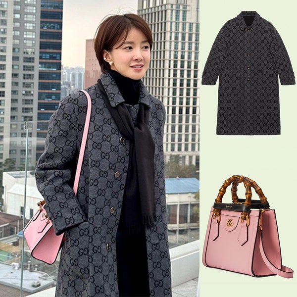 이시영 인스타 패션 가방 구찌 다이애나 미니백여성 롱코트 겨울코디 추천 네이버 블로그