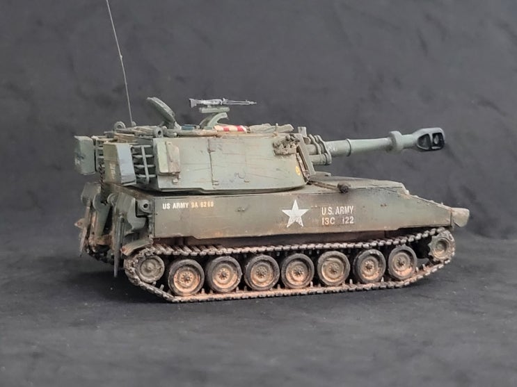 [A.F.V]"Revell"M109 G 자주포 전차 완성(베트남시리즈2) : 네이버 블로그
