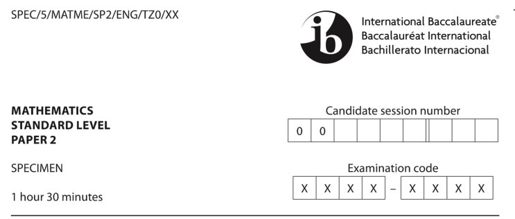 IB MATH SL PAST PAPER 2 Full Solution [IB MATH 기출문제] (2014 SPECIMEN ...