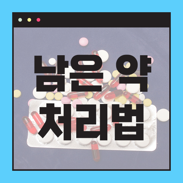 유통기한 지난 오래된 약 버리기 폐의약품 폐기방법 시럽약 약국약 제조약 유통기한 네이버 블로그