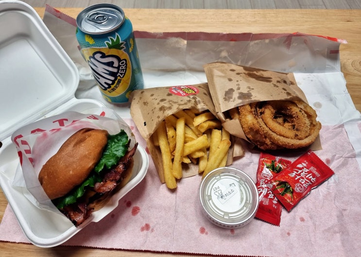 송도 수제버거 맛집 힘난다버거 배달 후기 네이버 블로그