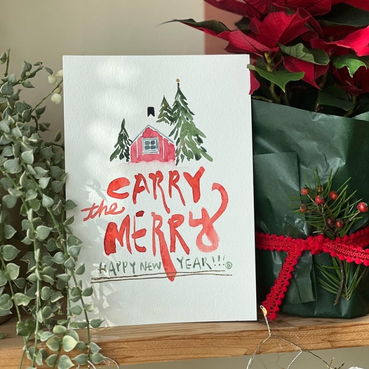 Carry the merry 크리스마스카드만들기 : 네이버 블로그