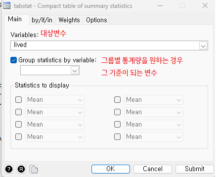 Stata 명령어 정리_tabstat, table, tabulate, chi2 : 네이버 블로그